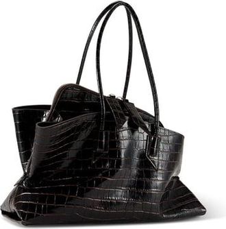 The Attico Sac &agrave; main textur&eacute; en cuir de veau