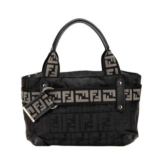 Fendi Pre-owned Strukturierte Henkeltasche mit Henkeln und Innentasche - - Pre-owned - Damen - Schwarzk - ONE SIZE