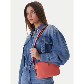 Tommy Hilfiger Handtasche Tommy Hilfiger Popette Camera Bag AW0AW17704 Korallenfarben