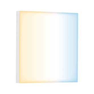 Paulmann 79824 LED Panel Velora eckig incl. 1x8,5 Watt dimmbar Deckenlampe Wei&szlig; matt Lichtpanel Metall Deckenlicht 2700 K