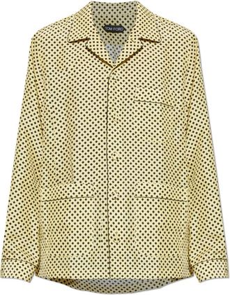 Tom Ford Homme, Chemises, Jaune, Taille: 2XL Silk Shirt
