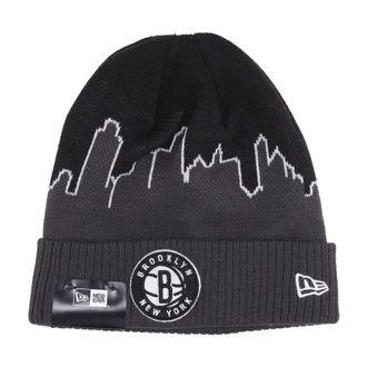 New Era Homme, Accessoires, Noir, Taille: ONE Size Bonnet tricoté Brooklyn Nets NBA