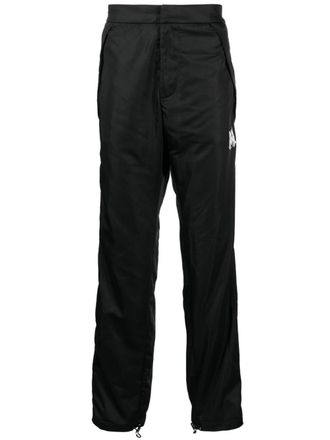 Amiri pantalon droit &agrave; logo imprim&eacute; - Noir