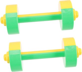 Pretyzoom 2 Stück Interaktive Kinderhanteln Leichte Bunte Hanteln für Spielerisches Training Fördert Bewegung für Gymnastik und Outdoor spiele Langlebig Farbint