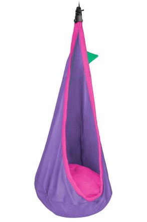 la siesta Kinderh&auml;ngenest, Pink, Lila, Gr&uuml;n, Textil, F&uuml;llung: Polyester, 70x200-400x150 cm, IGR-zertifiziert, Gartenm&ouml;bel, H&auml;ngesessel