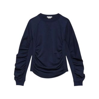 J.W.Anderson Sweatshirt mit gerafften &Auml;rmeln - - Sweatshirts & Hoodies - Damen - Blau - XS