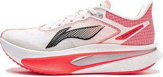 Li-Ning FEIDIAN 6 Challenger Damen Laufschuhe Boom Fiber Leichte Atmungsaktive Anti-Rutsch Racing Sneaker Champagnerwei&szlig;/Rot EU 40 1/3
