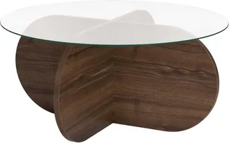 Asir Group LLC Asir Group Llc - Table basse ronde en verre Aeris