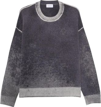 Amish Rundhals-Pullover - - Knitwear - Herren - Grau - M