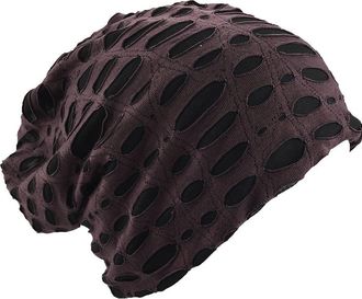 Miobo Slouch Beanie M&uuml;tze,Einheitgr&ouml;&szlig;e,Destroyed Vintage Look Sattelbraun