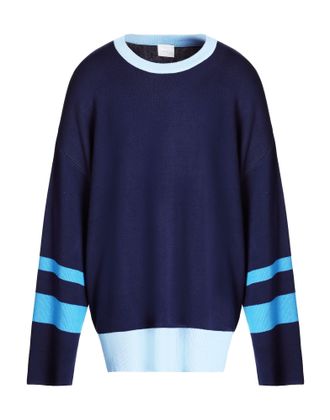 8 by YOOX JACQUARD LOOSE FIT KNIT CREWNECK