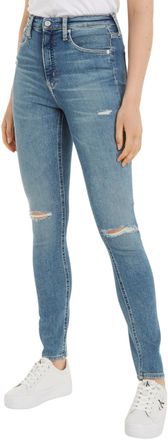 Calvin Klein Jeans Damen Jeans High Rise Skinny Fit, Blau (Denim Medium), 26W / 30L