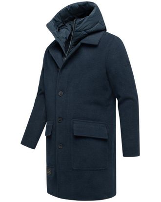 Stone Harbor Trenchcoat Thiagoo XX Kurzmantel in Wollmantel-Optik mit herausnehmbaren Inlay