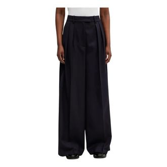 Anine Bing Lou Trouser - Femme - Pantalons - Bleu - Taille: 40 FR