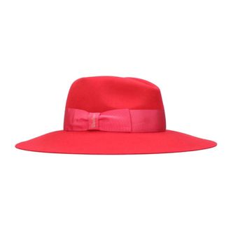 Borsalino Sophie Geb&uuml;rsteter Filzhut - - Accessories - Damen - Rot - M