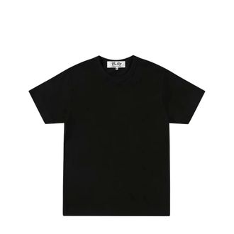 Comme Des Gar&ccedil;ons Femme, Tops, Noir, Taille: 34 FR Small Red Heart Play T-Shirt