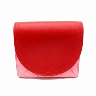 Bottega Veneta Pre-owned Cuir petite-maroquinerie - Femme - Pre-owned - Rouge - Taille: ONE Size