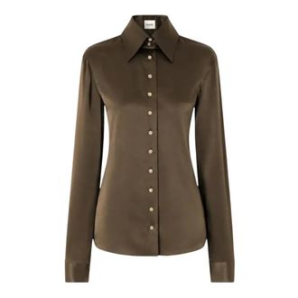 Khaite Ivy Top - Femme - Blouses et Chemises - Vert - Taille: 36 FR