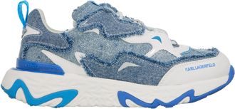 Karl Lagerfeld Low-Top Sneaker - Blaze Strike Lace Denim Mix - Gr. 36 (EU) - in Blau - für Damen