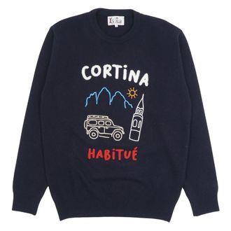Saint Barth Homme, Pulls, Bleu, Taille: XL Heron Crewneck