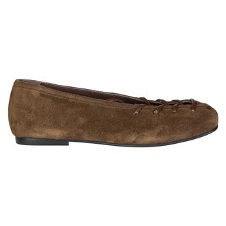 Alohas Bumi Suede Ballerina Allacciata - - Shoes - Damen - Braun - 36 EU