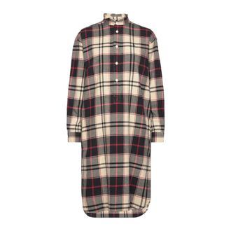 Ralph Lauren Kariertes Baumwoll-Hemdkleid - - Dresses - Damen - Braun - S