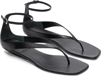 Loulou Studio Femme, Chaussures, Noir, Taille: 39 EU Zio Mini Wedge Sandales