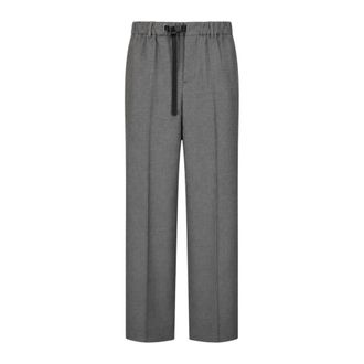 White Sand Weite Hose aus Wollmischung - - Trousers - Damen - Grau - L