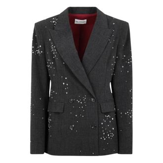 Des_Phemmes Verzierter doppelreihiger Blazer - - Jackets - Damen - Grau - XS