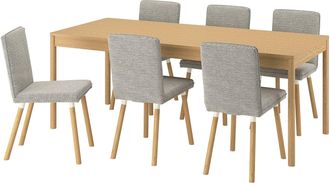 IKEA TONSTAD / TONSTAD Tisch und 6 Stühle