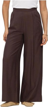 Object Objisla YUI HW Wide Pants - - Trousers - Damen - Braun - S