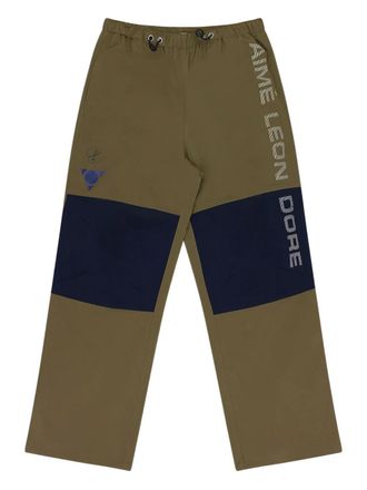 Aim&eacute; Leon Dore pantalon NEW BALANCE &agrave; design colour block - Marron
