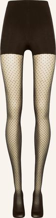 Wolford Strumpfhose Control Dots Tights braun