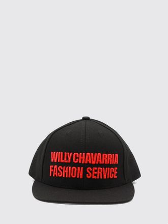 Willy Chavarria Casquette de baseball en serg&eacute; de coton avec logo brod&eacute;