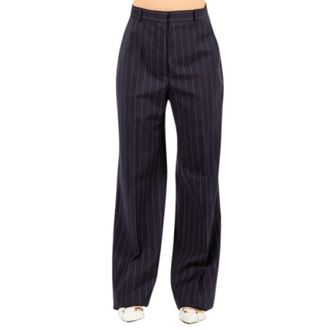 Max Mara Femme, Pantalons, Bleu, Taille: 36 FR Pantalon Enfasi