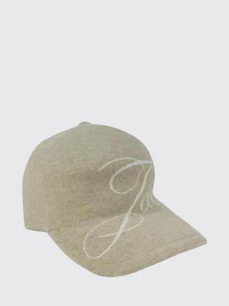 Jacquemus Casquette de baseball en m&eacute;lange de laine et cachemire avec logo jacquard