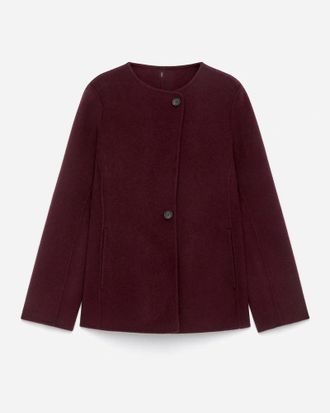 Arket Doubleface-Blazer Aus Wollmischung -Rot