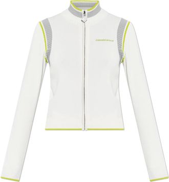 Casablanca Femme, Sweatshirts et sweats &agrave; capuche, Blanc, Taille: 38 FR Zip-throughs