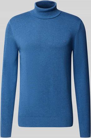 Christian Berg Regular Fit Strickpullover aus Baumwoll-Woll-Mix mit Rollkragen