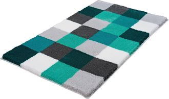 Kleine Wolke Badteppich Caro, 100% Polyacryl, 85 x 150 cm, Petrol