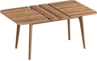 Vasagle Vasagle - Table extensible marron miel 140-180 cm - Capacit&eacute; de charge 120 kg - Design &eacute;pur&eacute; pour 4 &agrave; 8 personnes - Mat&eacute;riaux durables