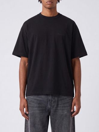Fear of God T-shirt &agrave; col rond en coton avec logo brod&eacute; et &eacute;paules tombantes