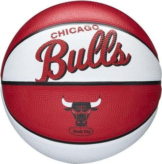 Wilson Mini-Basketball TEAM RETRO, CHICAGO BULLS, Outdoor, Gummi, Gr&ouml;&szlig;e: MINI