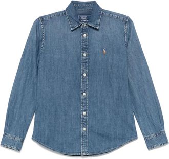 Polo Ralph Lauren Merced Wash Button Front Hemd - - Blouses & Shirts - Damen - Blau - 2XS