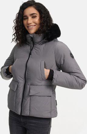 Marikoo Winterjacke MARIKOO Morinaa, Damen, Gr. L, grau, Obermaterial: 100% Polyester. Innenseite: 100% Polyester. Futter: 100% Polyester. Wattierung: 100% Po