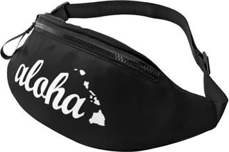 Generic &Icirc;les Hawa&iuml;ennes Sac Banane L&eacute;ger Sac &Agrave; Bandouli&egrave;re Polyvalent Poche Poitrine Pour Homme Voyages Cyclisme 14X35Cm