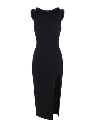 Elisabetta Franchi Maxikleid - Schwarz