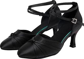 Generic Chaussure Danse De Salon, Confort Talons Hauts Chaussures De Danse Les Bals Semelle Souple Bout Ferm&eacute; Chaussures De Danse Latine pour Femme Danse Tang