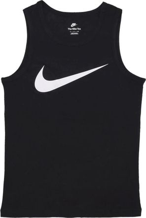 Nike Homme, Tops, Noir, Taille: 2XL Débardeur noir avec logo Swoosh