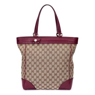 Gucci Crossbody Bags - Ribbon Tote - Gr. unisize - in Beige - f&uuml;r Damen